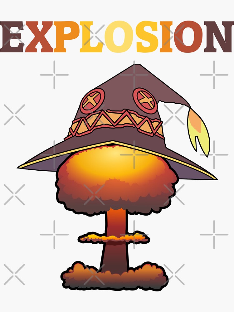 "Konosuba Explosion Megumin" Sticker by WakameDragon | Redbubble