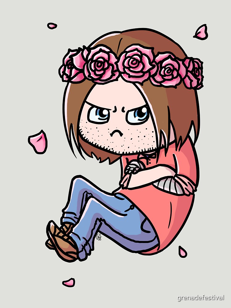 "Smol Angry Bucky" T-shirt by grenadefestival | Redbubble | bucky ...