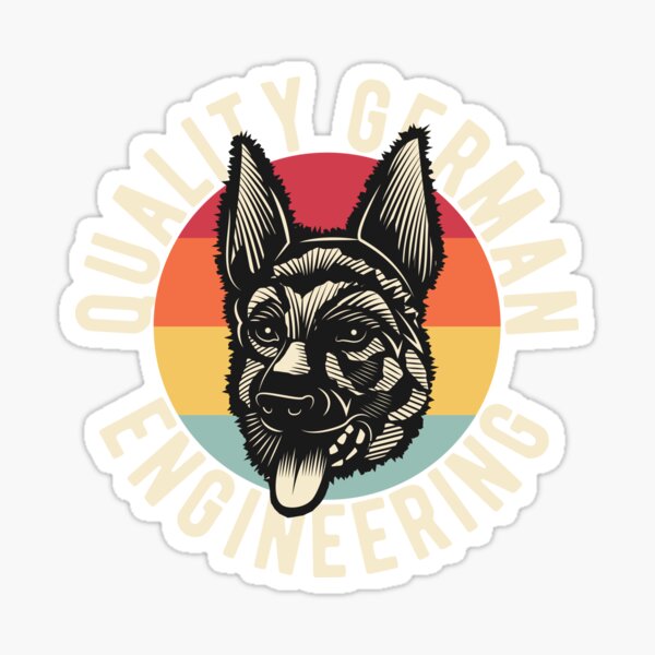 "Quality German Engineering" Sticker for Sale by kickwear-com | Redbubble