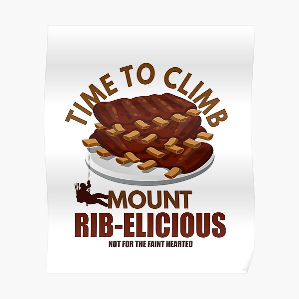 "BBQ Ribs" Poster by MoonsmileProd | Redbubble