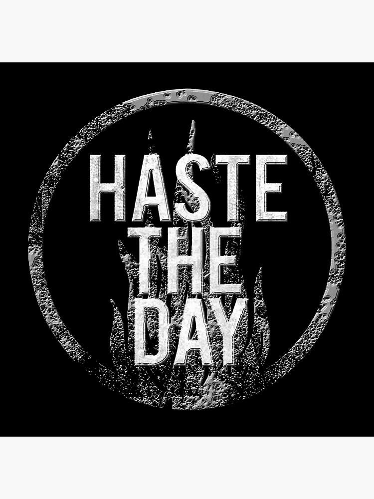 "Haste The Day logo" Sticker for Sale by BrokenUpBands | Redbubble