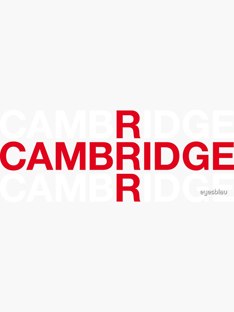 "CAMBRIDGE Union Jack Flag" Sticker for Sale by eyesblau | Redbubble