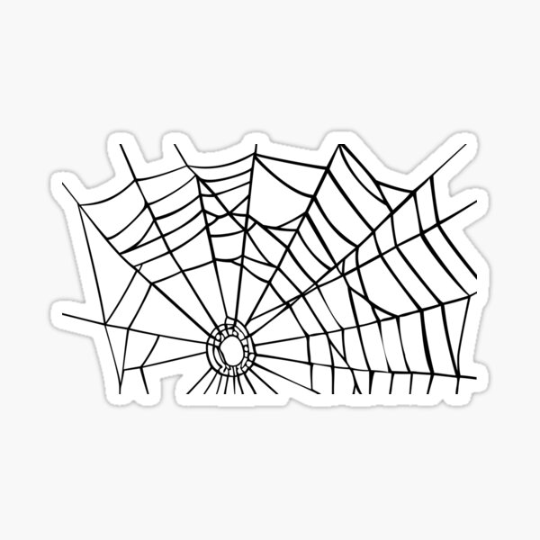 "Spider web" Sticker by siloto | Redbubble