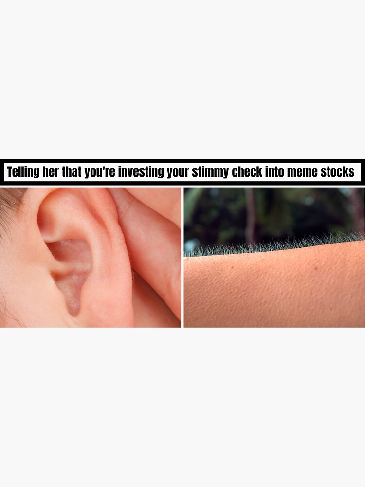 "Stimulus Check Meme" Sticker by Kaoztrophe | Redbubble