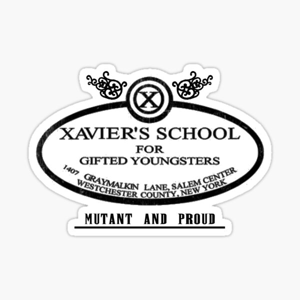 "Xavier's School - Mutant and Proud" Sticker for Sale by PantherLilyz ...