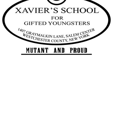 "Xavier's School - Mutant and Proud" Sticker for Sale by PantherLilyz ...