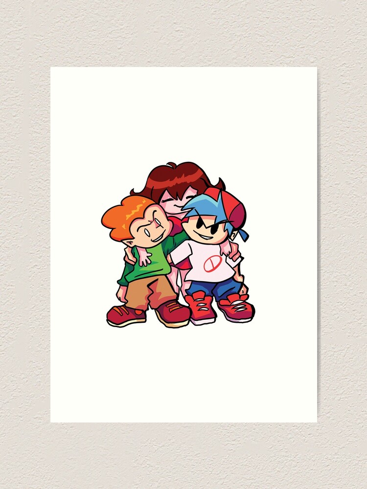 "Friday Night Funkin' Pico, Boyfriend, Girlfriend" Art Print for Sale ...