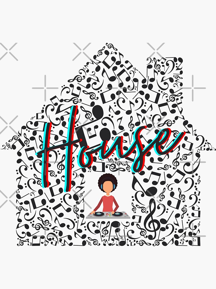 "House Music All Life Long !" Sticker for Sale by 416OriGinal | Redbubble