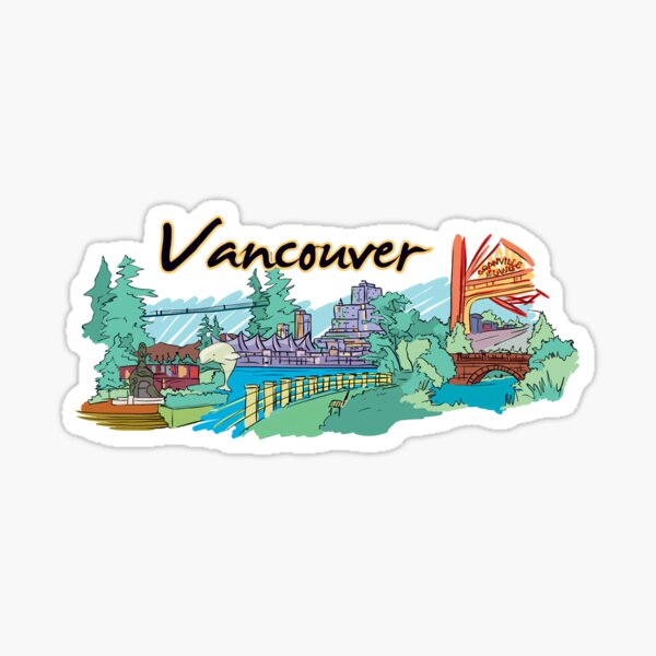 "Vancouver" Sticker for Sale by Jota999 | Redbubble