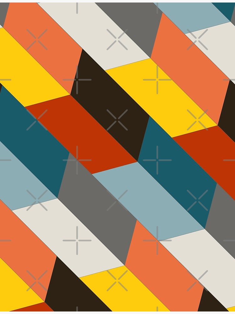 Steve Zissou Small Diagonals - Wes Anderson Palette Patterns Premium ...