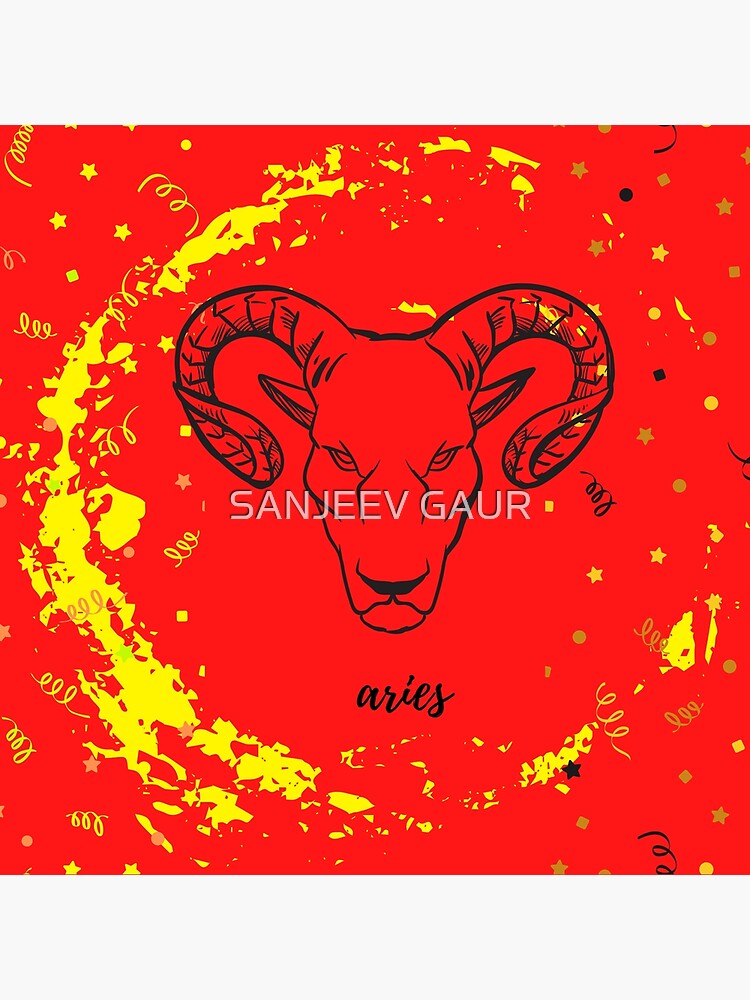 Póster «Aries ama la belleza, el arte y la elegancia.» de sanjeevgaur ...