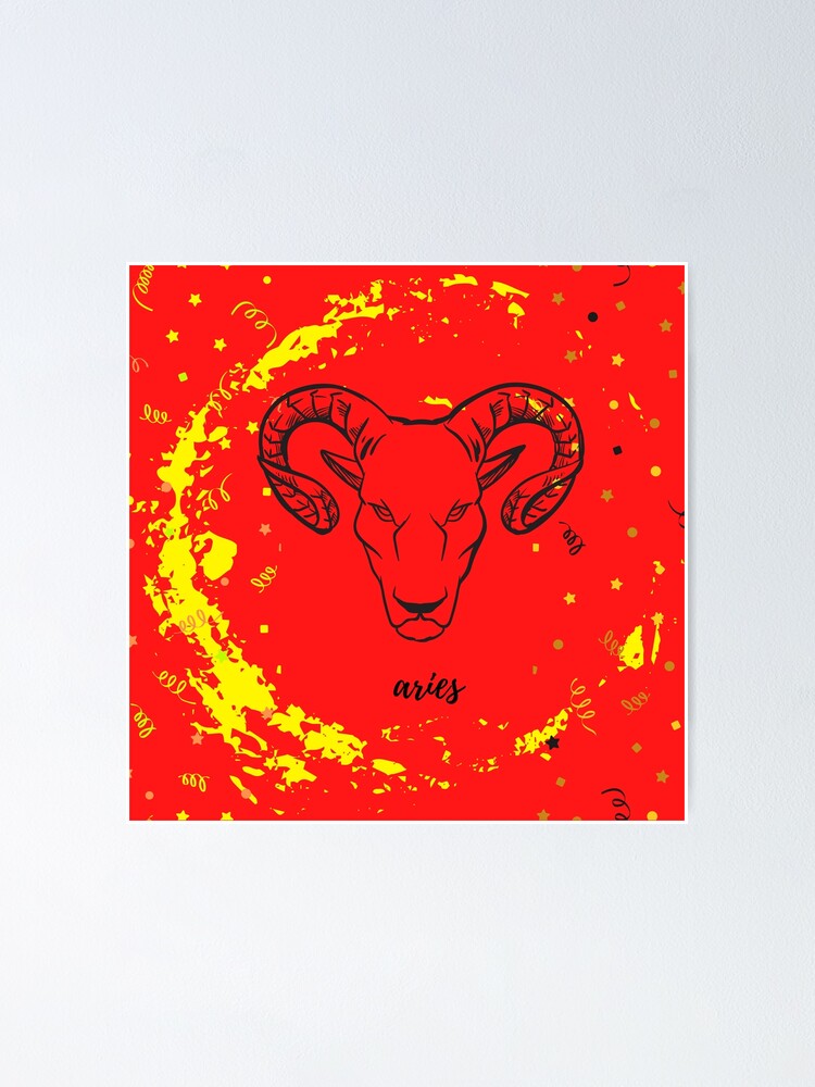 Póster «Aries ama la belleza, el arte y la elegancia.» de sanjeevgaur ...