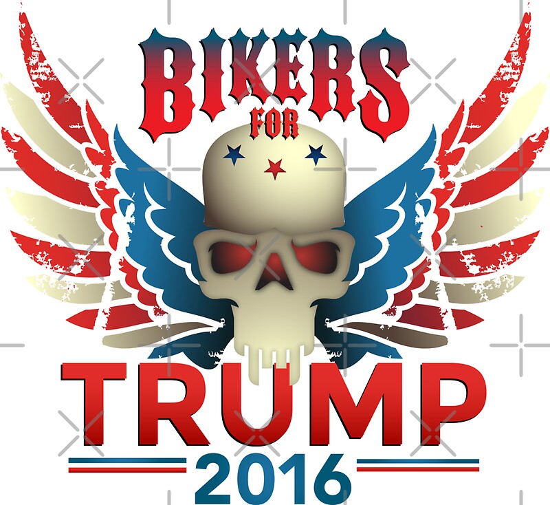 Bikers for Trump: Stickers | Redbubble