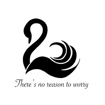 "There's No Reason To Worry Quote" Sticker for Sale by doodlesbyCara ...