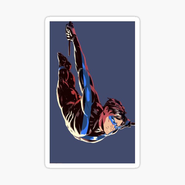 "Nightwing Poster" Sticker for Sale by Mearbear12345 | Redbubble