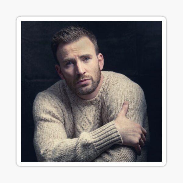 "chris evans photo " Sticker for Sale by mahmoudrakha | Redbubble
