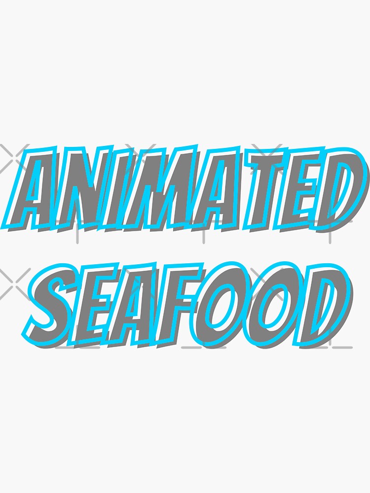 "Animated Seafood" Sticker by Fei1111 | Redbubble