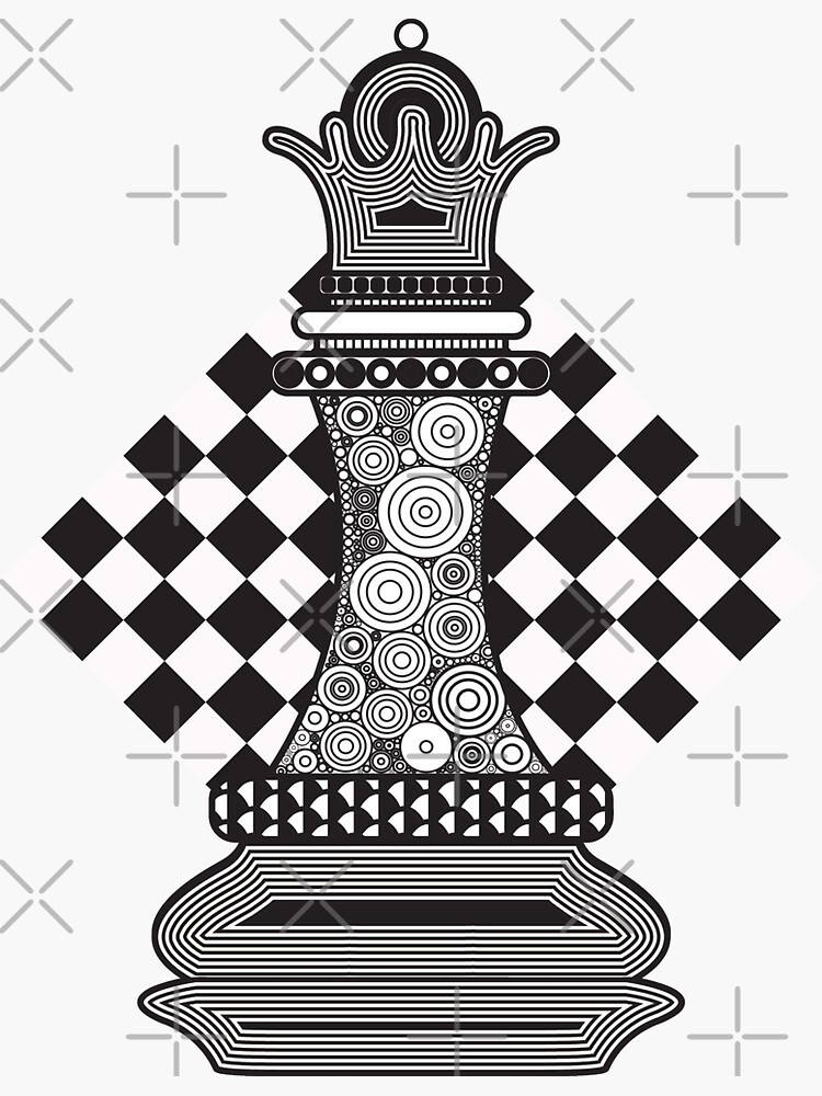 "Chess queen" Sticker for Sale by MDKawaii | Redbubble