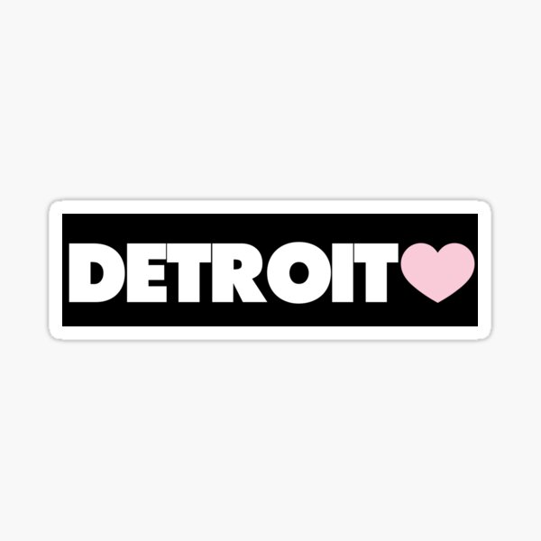 "Detroit" Sticker for Sale by wildserenity | Redbubble