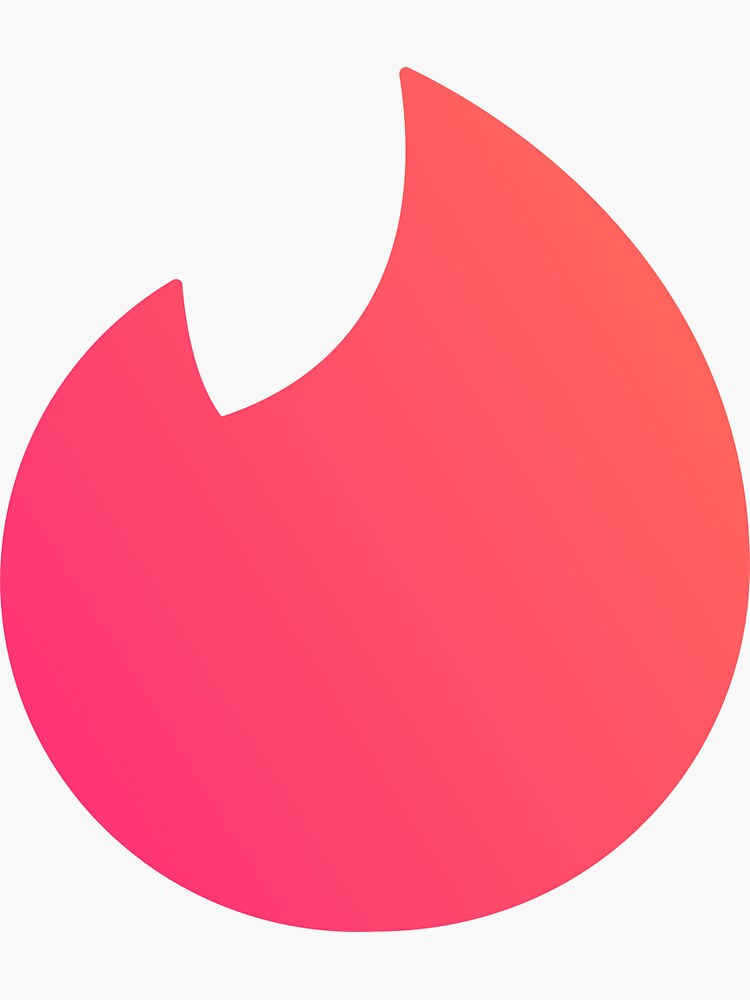 "Tinder circle logo" Sticker for Sale by creativesupply | Redbubble