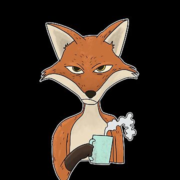 "Grumpy Fox with Coffee Morning Grouch" Photographic Print for Sale by ...
