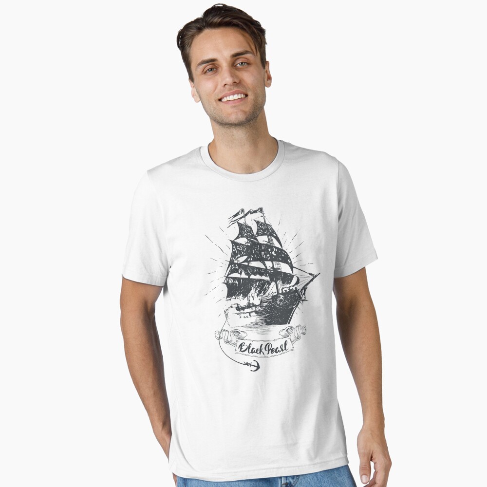"Black Pearl T-Shirt" Sticker for Sale by liamoccia | Redbubble