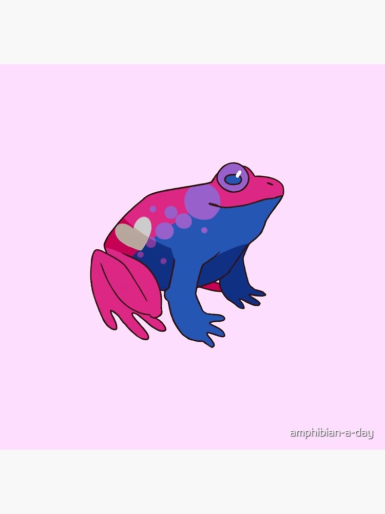 "Biromantic Pridefrog" Pin for Sale by amphibian-a-day | Redbubble