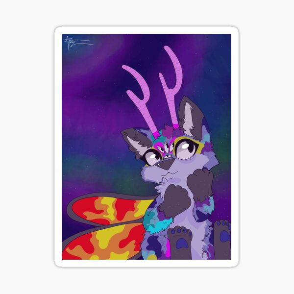 "Spacefox" Sticker for Sale by AnnaValdezArt | Redbubble