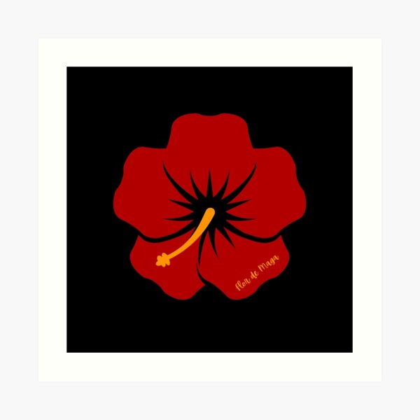 "Flor de Maga Puerto Rico Tropical Flower" Art Print by RRamos2020 ...