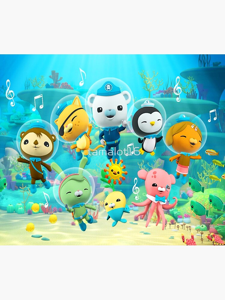 "Octonauts Kids Kwazii Ocean Adventure Captain Barnacles" Throw Blanket ...