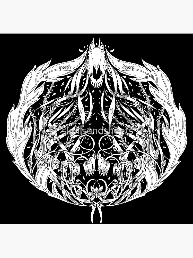 "William Morris Aubrey Beardsley Blackthorn Mari Lwyd " Sticker for ...