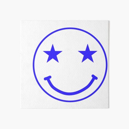 "Royal Blue Star Smiley Face" Art Board Print by consart | Redbubble