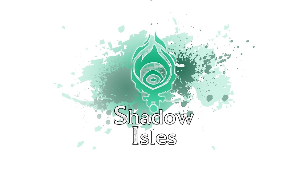 "Abstract Shadow Isles Logo" by LadyClockWork | Redbubble