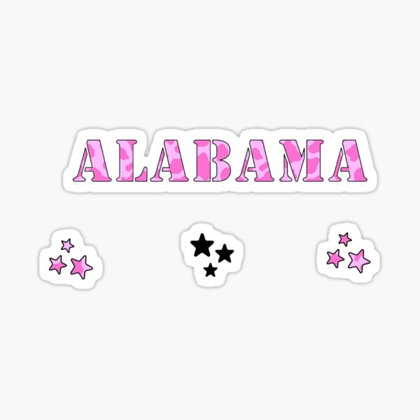 "Alabama Stars Pink Cow Sticker Pack" Sticker for Sale by jennagoetz617 ...