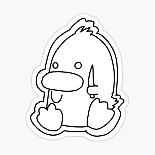 "Killer Ducky Sticker" Sticker by BlissStickers10 | Redbubble