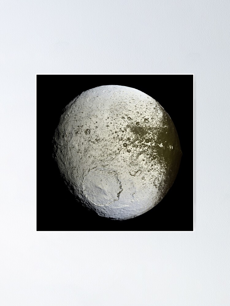 "Iapetus, moon of saturn" Poster by nimeja | Redbubble