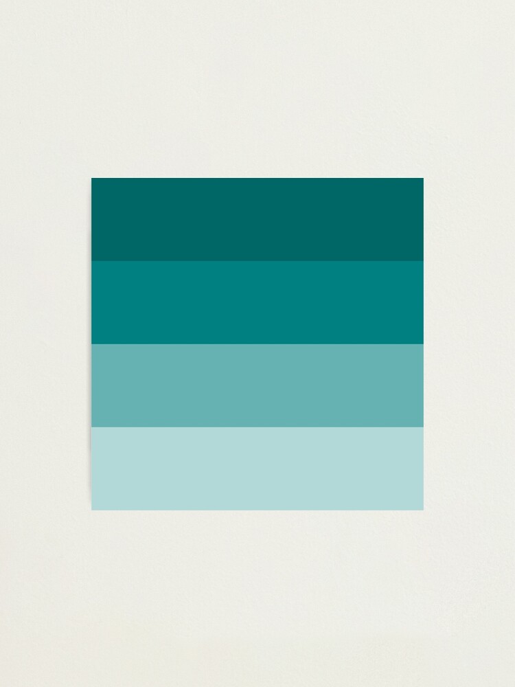 "70s color palette - teal retro color scheme" Photographic Print by ...
