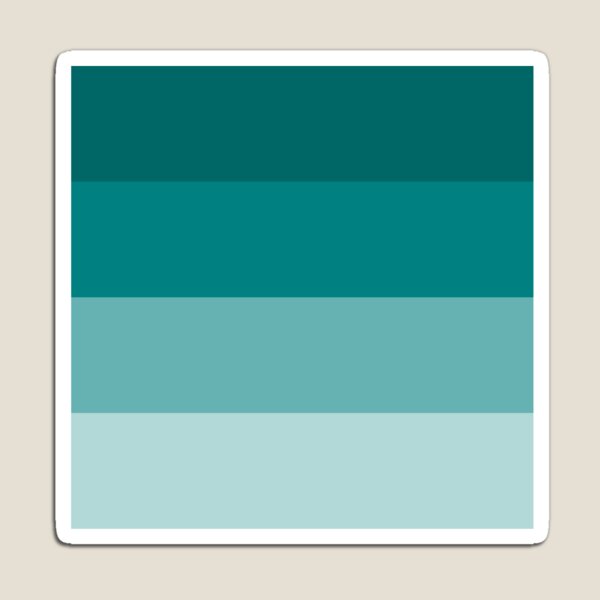 "70s color palette - teal retro color scheme" Magnet for Sale by ...