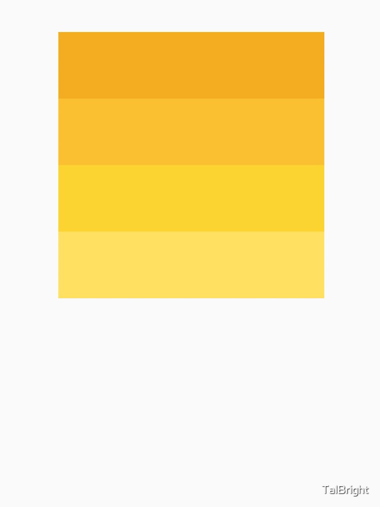 "70s color palette - yellow retro color scheme" T-shirt for Sale by ...