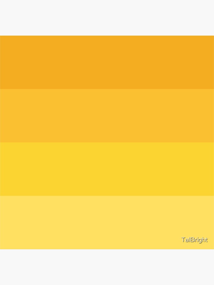 "70s color palette - yellow retro color scheme" Sticker for Sale by ...