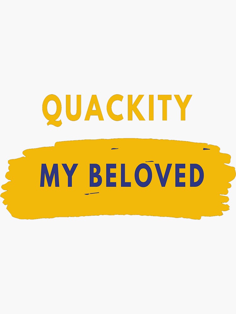 Pegatina «Quackity My Beloved» de alfredoartes | Redbubble