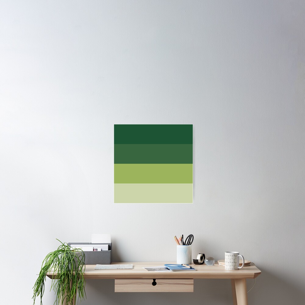 "70s color palette - green retro color scheme" Poster for Sale by ...