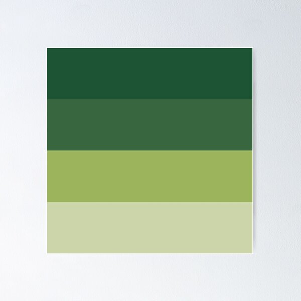 "70s color palette - green retro color scheme" Poster for Sale by ...