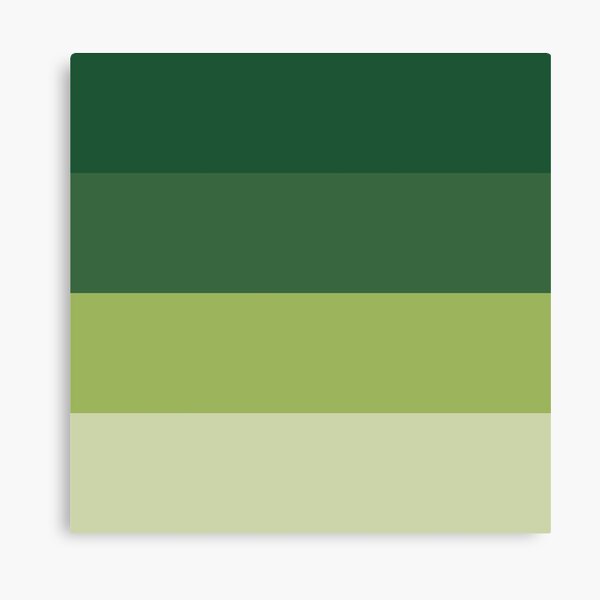 "70s color palette - green retro color scheme" Canvas Print for Sale by ...