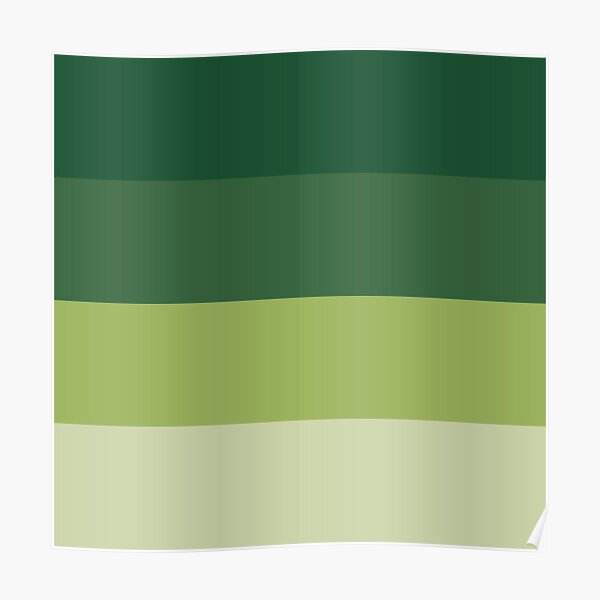 "70s color palette - green retro color scheme" Poster for Sale by ...