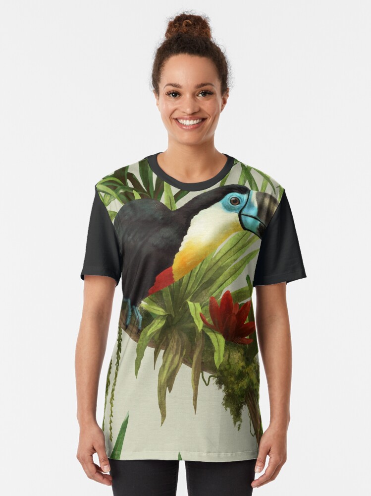 "Channel-billed toucan" T-shirt for Sale by ikerpazstudio | Redbubble ...