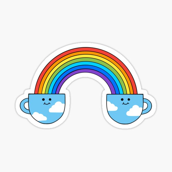 "Coffee Rainbow" Sticker by coffeeman | Redbubble