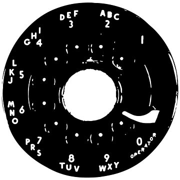 "Rotary Dial" Sticker for Sale by Spindriftmerch | Redbubble