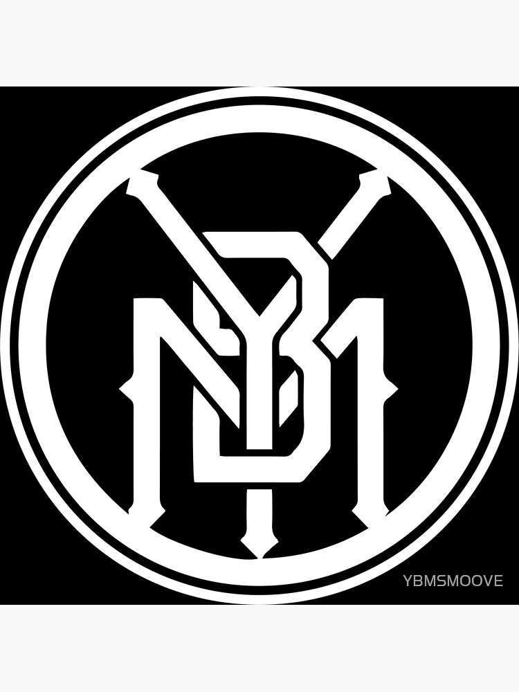 " YBM OFFICIAL LOGO (WHITE)" Poster by YBMSMOOVE | Redbubble