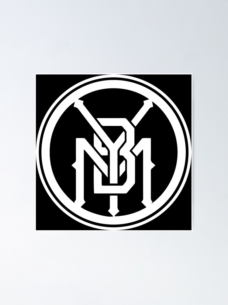 " YBM OFFICIAL LOGO (WHITE)" Poster by YBMSMOOVE | Redbubble